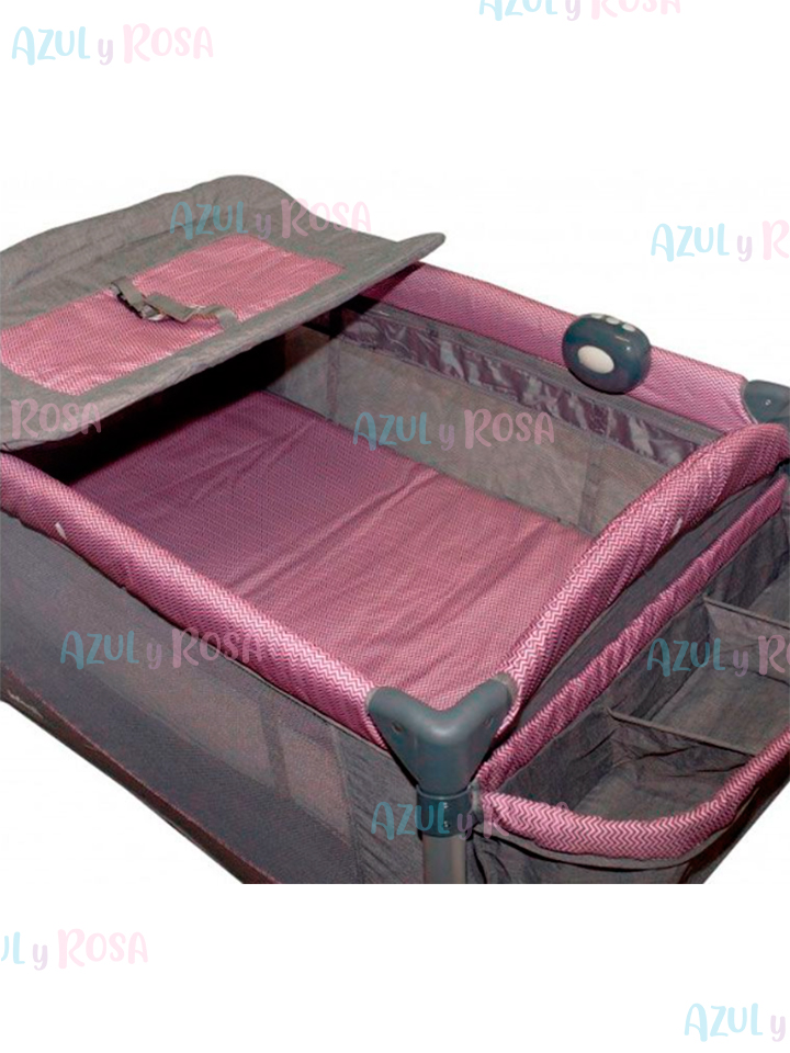 CORRAL CUNA LUNA ROSA INFANTI KDD991-PINK - Azul y Rosa